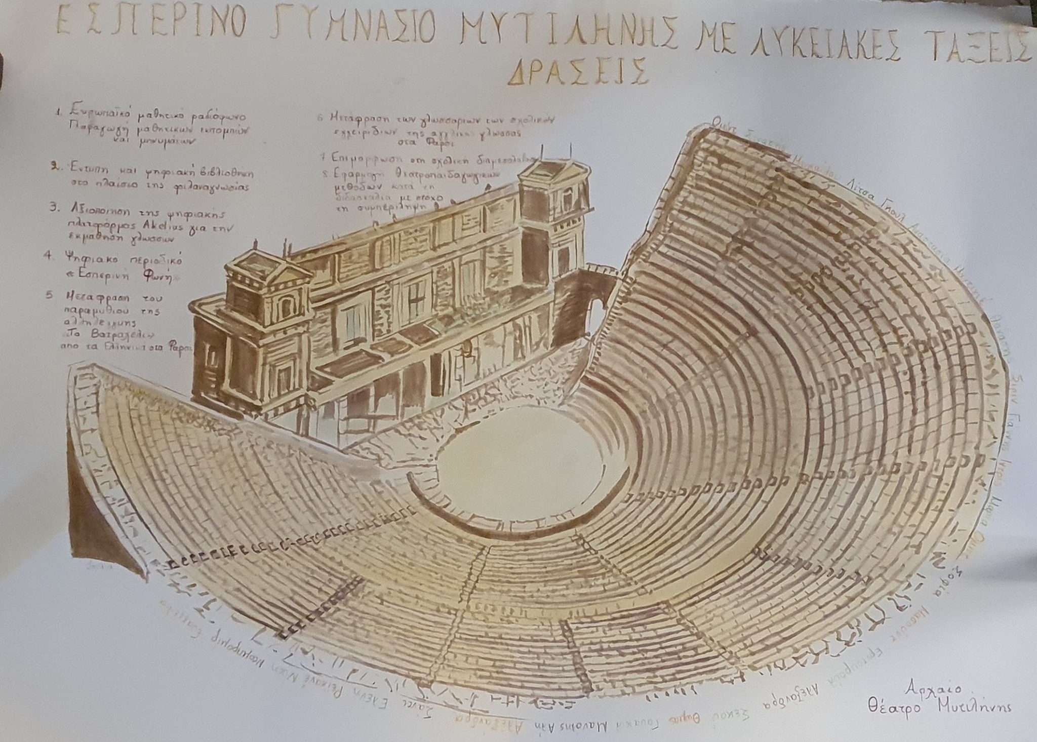 Aφίσα παρουσίασης σχεδίου δράσης - Eσπερινό Γυμνάσιο Μυτιλήνης - GRE ...